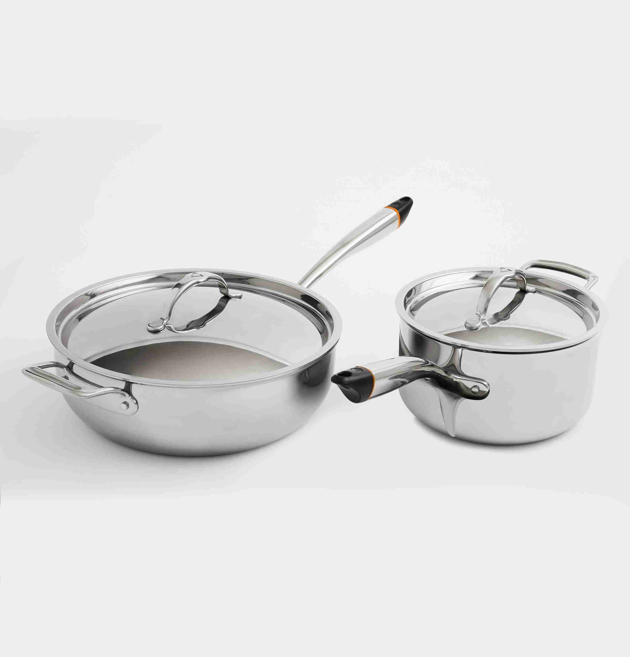 GE Appliances SmartChef 4-Piece Stainless Steel Cookware Set by Hestan ...