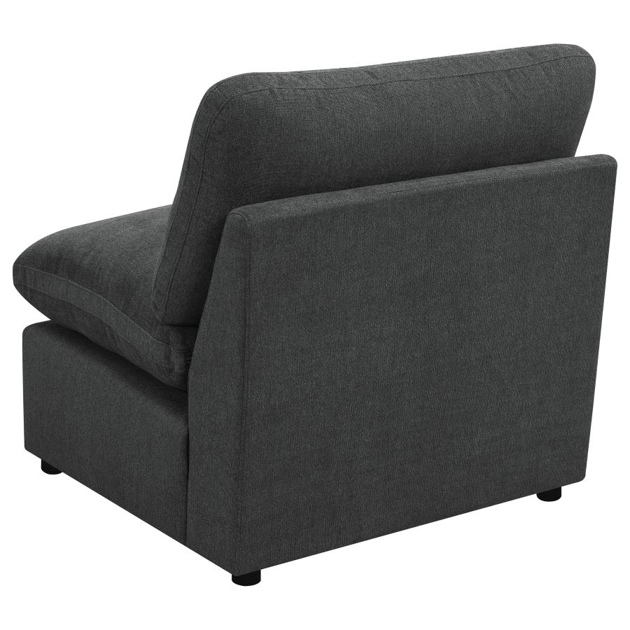 Coaster Collins Modular Armless Chair Dark Grey 609530AC - American ...