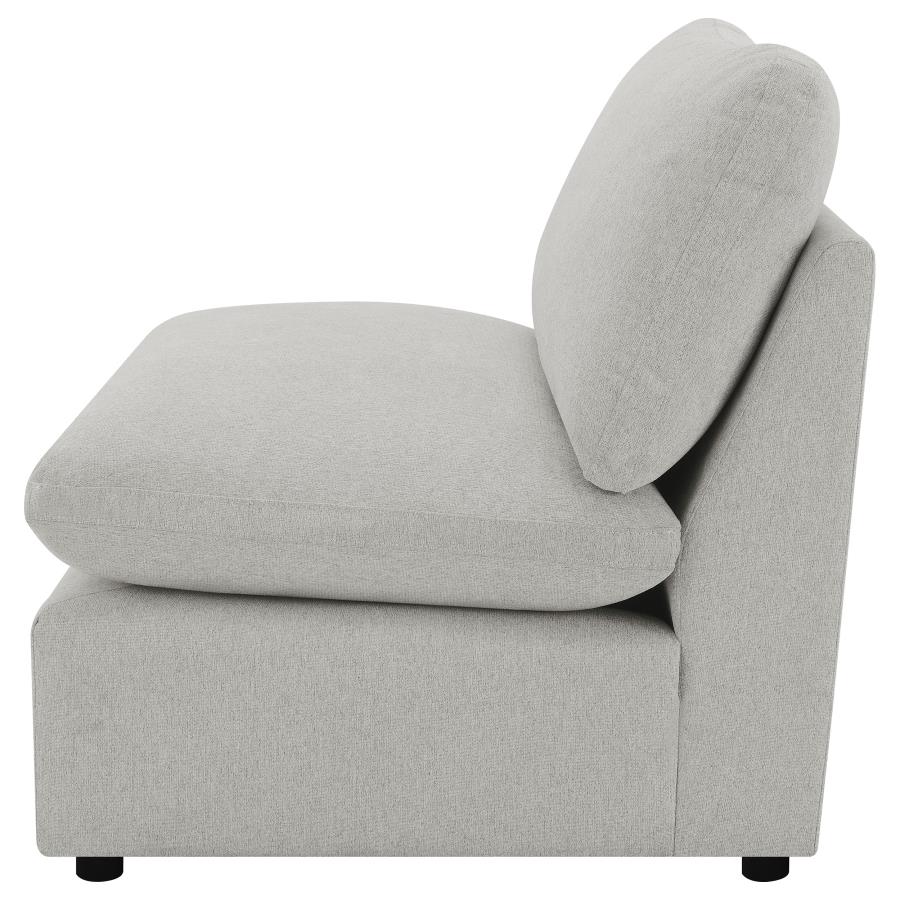 Coaster Collins Modular Armless Chair Grey 609560AC - American ...
