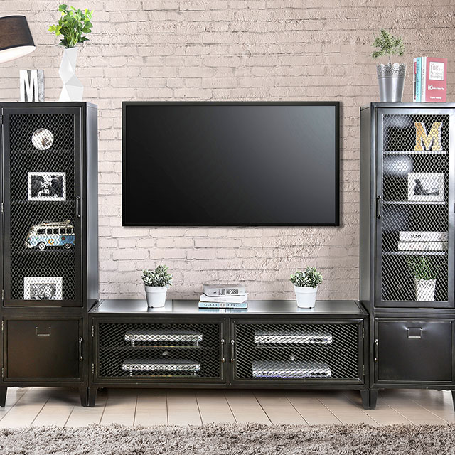 Clonakitty Left Pier Cabinet Black Powder Coating CM5011-PCL - American ...
